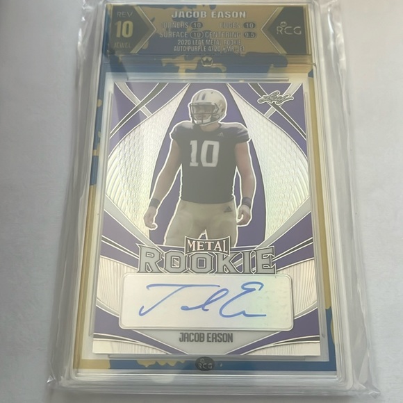 Leaf | Other | 220 Leaf Metal Rookie Autographed Jacob Eason | Poshmark